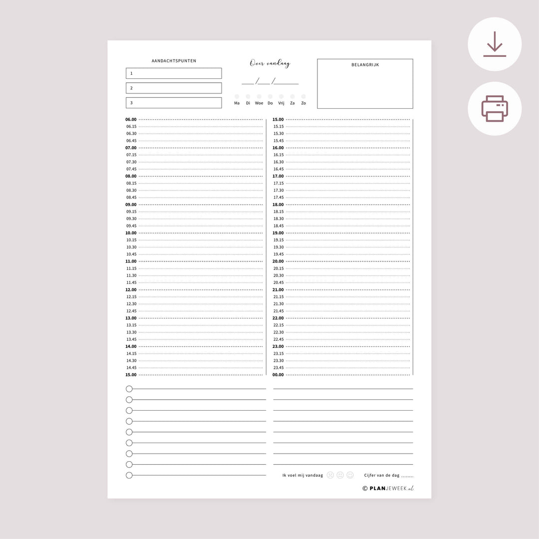 Prikkelarme planner webshop. Bekijk alle planners! - Planjeweek.nl